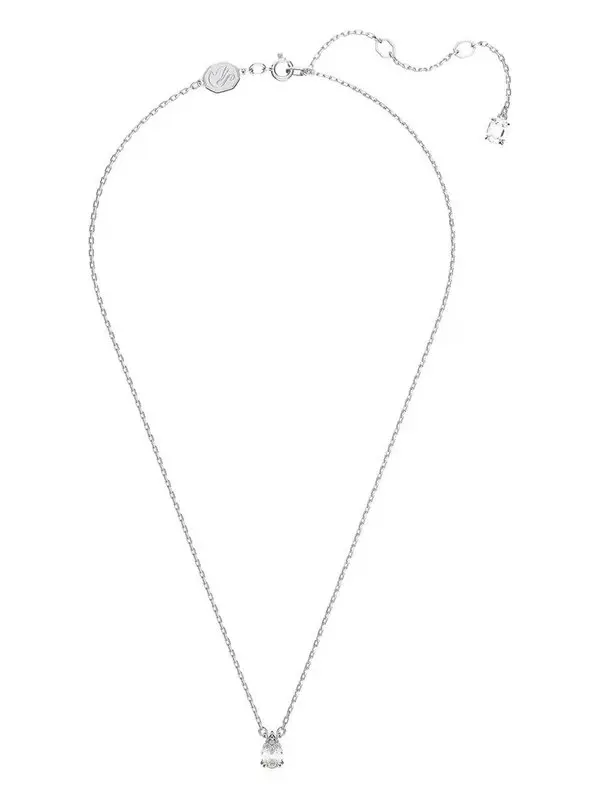 SWAROVSKI Tone Charm Detail Necklace - Silver
