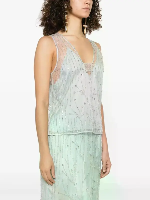 FORTE_FORTE Bead-embellished Top