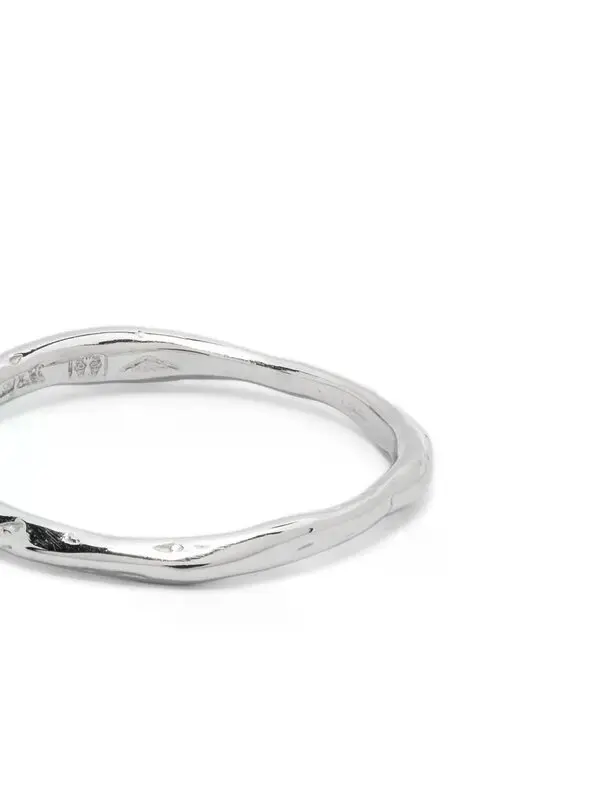 WOUTERS & HENDRIX 18kt White Gold Organic Ring - Silver