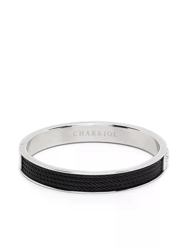 CHARRIOL Stainless Steel Forever Bangle With Rope Detailing - Silver
