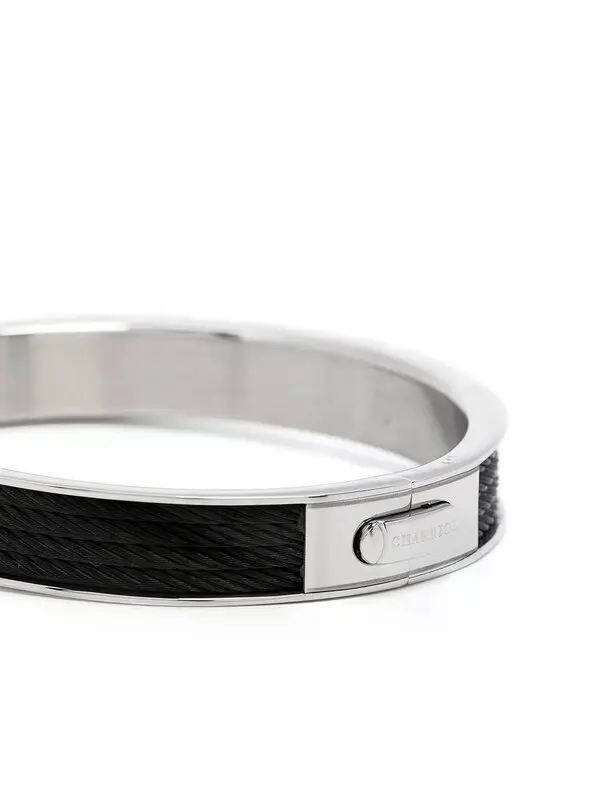 CHARRIOL Stainless Steel Forever Bangle With Rope Detailing - Silver