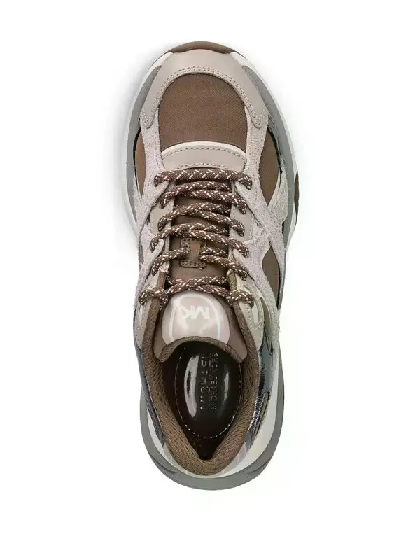 Michael Kors Colourblock Lace-up Sneakers - Neutrals
