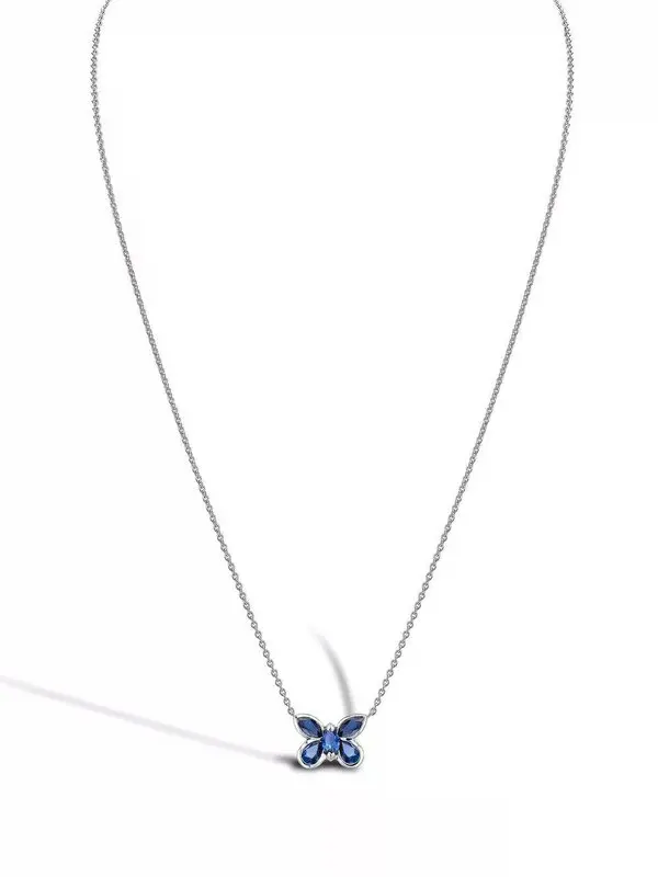 PRAGNELL 18kt White Gold Sapphire Butterfly Earrings