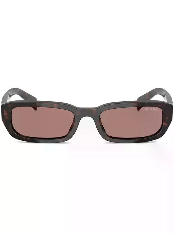 Prada Rectangle Frame Sunglasses - Brown