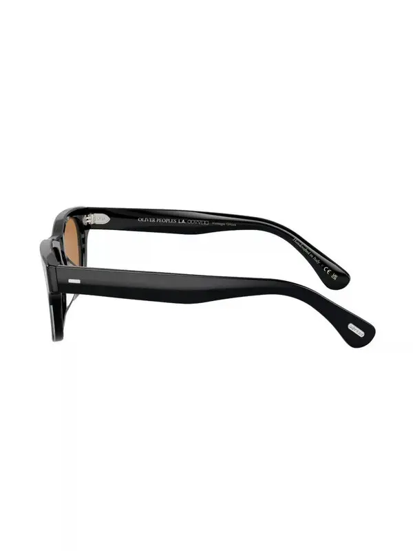 Oliver Spencer Rosson Rectangular-frame Sunglasses - Black