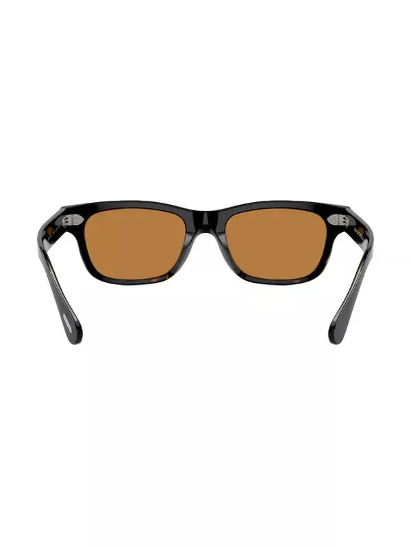 Oliver Spencer Rosson Rectangular-frame Sunglasses - Black