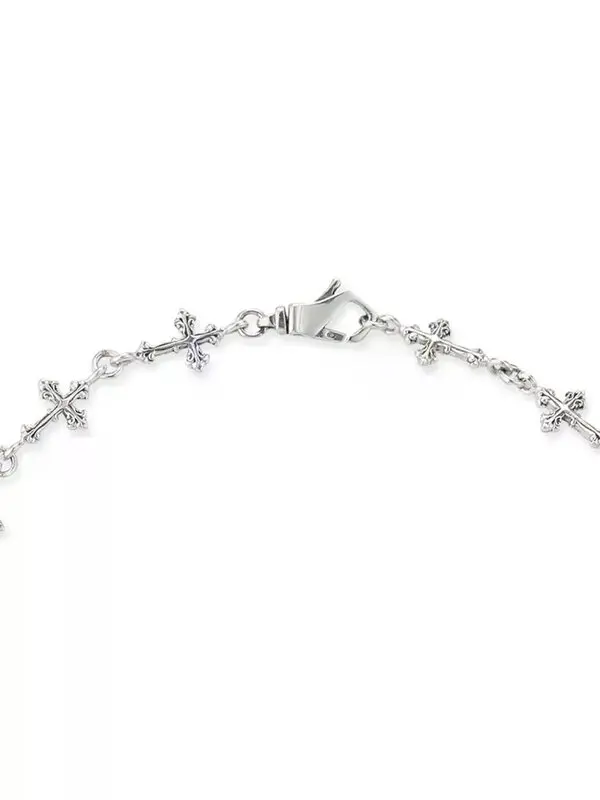 Emanuele Bicocchi Sterling Cross Pendant Necklace