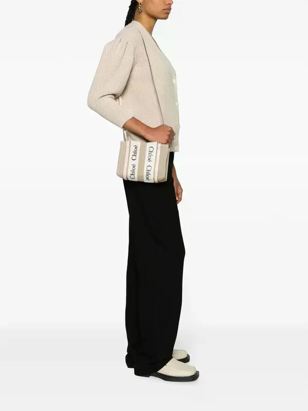 Chloé Logo-detail Tote Bag - Neutrals
