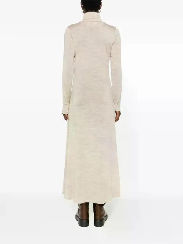 Polo Ralph Lauren Wool Blend Mélange Maxi Dress