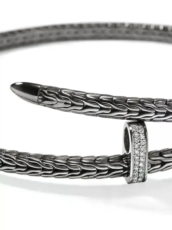John Hardy Spear Coil Diamond Choker Necklace