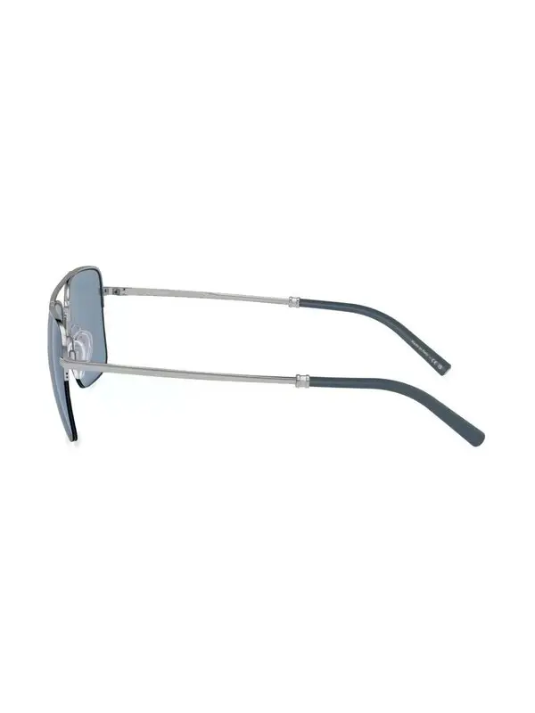 Oliver Spencer R-2 Square-frame Sunglasses - Silver
