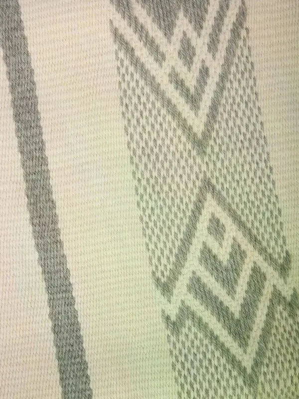 Voz Wide Diagonal Blanket Scarf - White