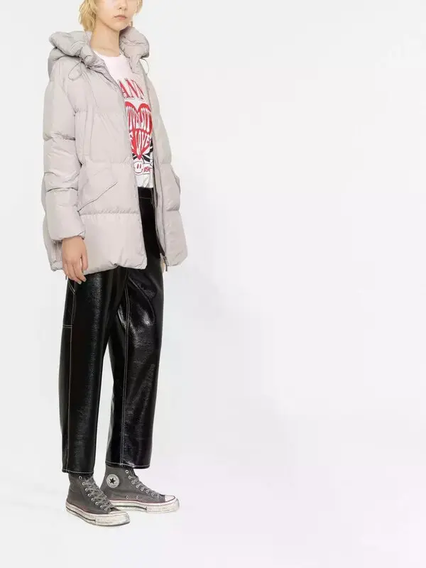 MOORER Padded Hooded Coat