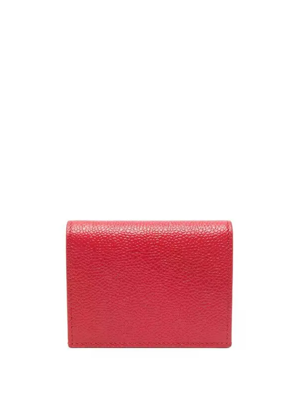 Thom Browne Anchor-embroidered Leather Cardholder