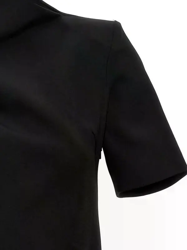Sportmax Asymmetric Short Sleeve Dress
