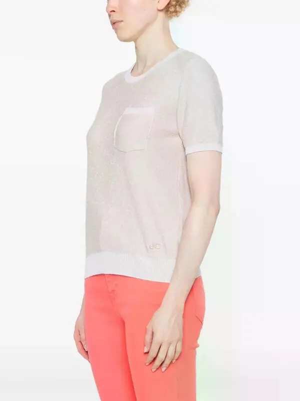 Jacob Cohen Logo-embroidered Bouclé T-shirt