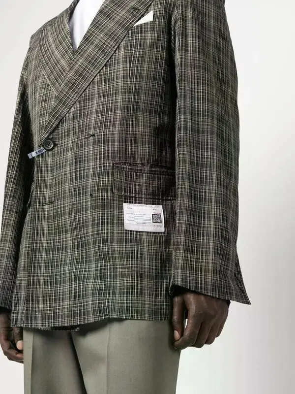 Mihara Yasuhiro Checked-pattern Blazer