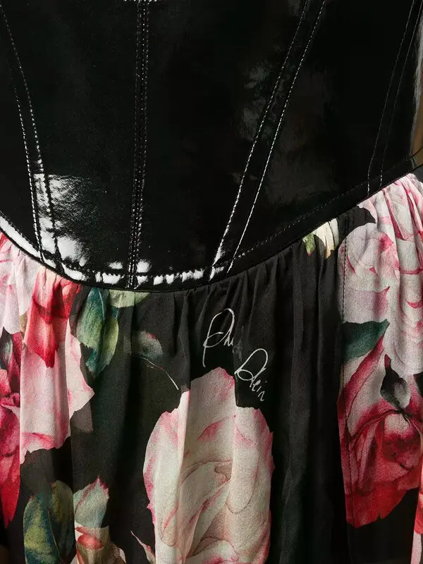 Philipp Plein Vittoria Floral Print Gown