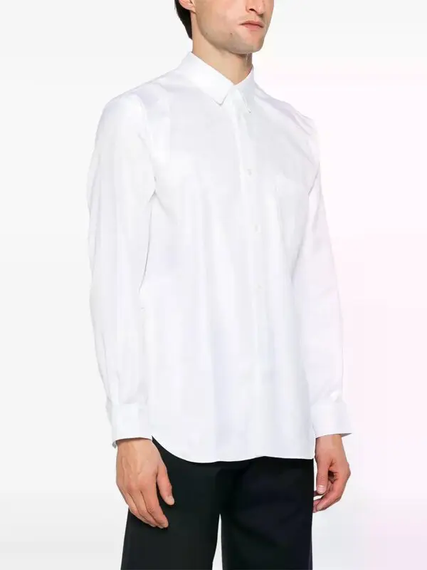 Comme Des Garçons Patterned-jacquard Shirt