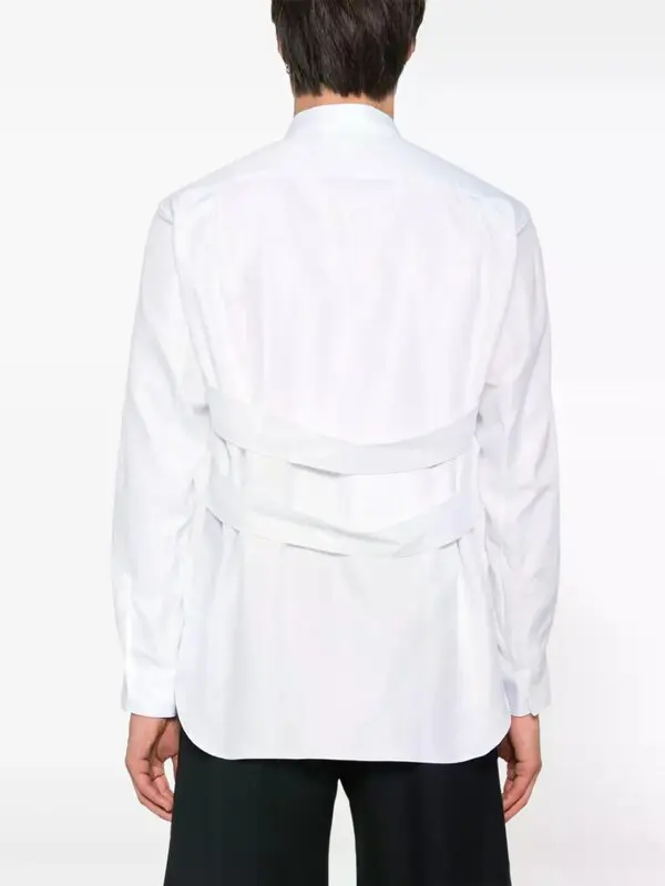 Comme Des Garçons Patterned-jacquard Shirt