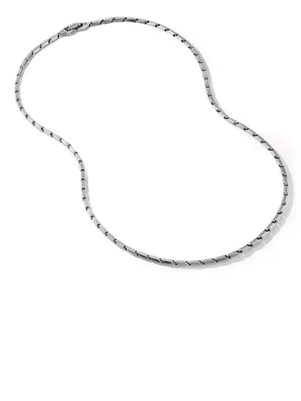 David Yurman Sterling Faceted Link Necklace