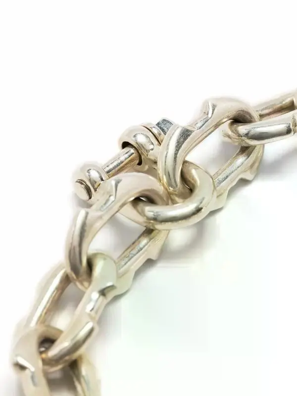 PARTS OF FOUR Charm-chain Choker Necklace - Silver