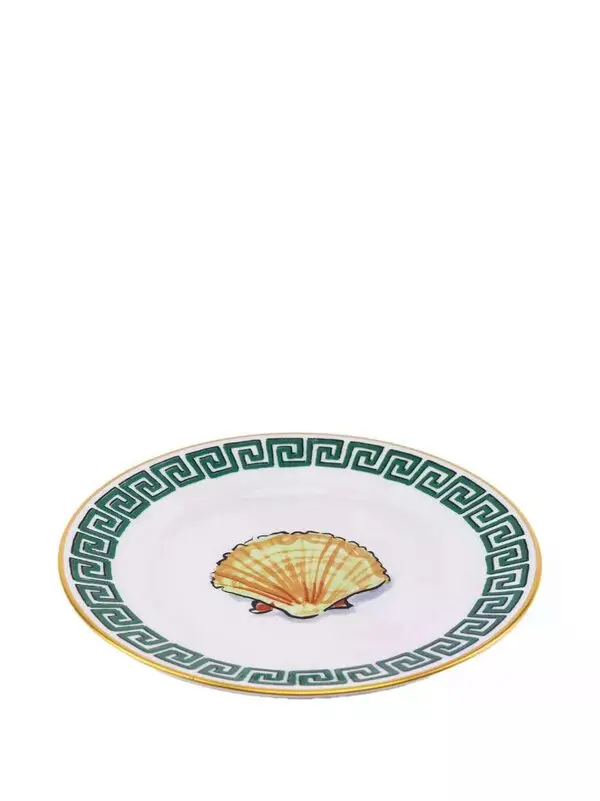 GINORI 1735 Shell-print Porcelain Bread Plate - White