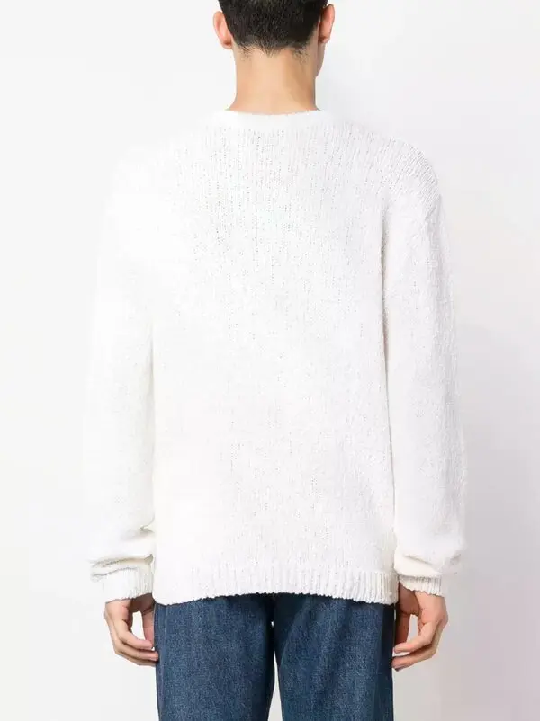A.p.c. Crew Neck Knitted Jumper - White