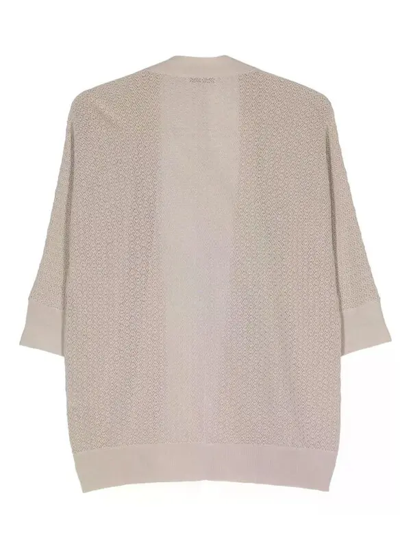 LE TRICOT PERUGIA Cotton Knit Cardigan