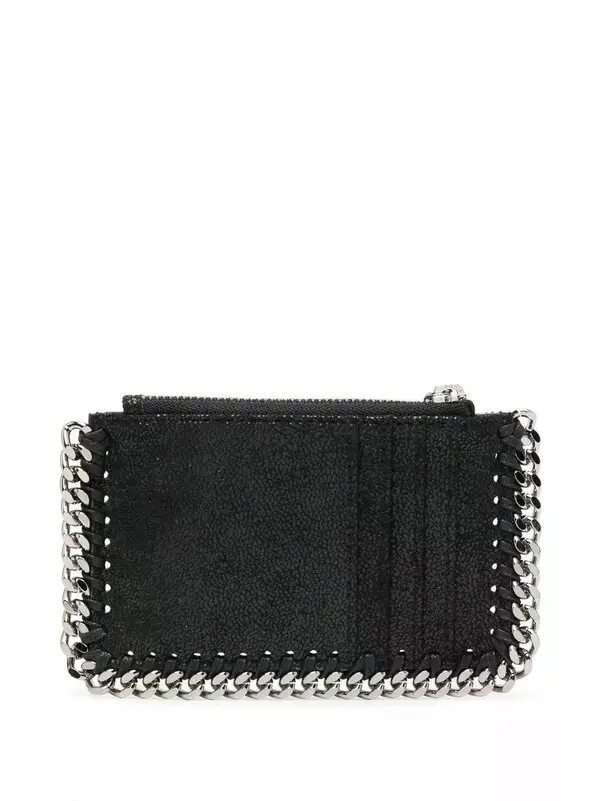 Stella McCartney Falabella Zipped Cardholder - Black