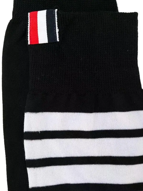 Thom Browne 4-bar Stripe Crew Socks - Black