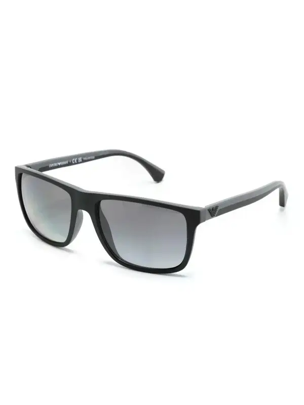 Emporio Armani Rectangle-frame Sunglasses - Grey