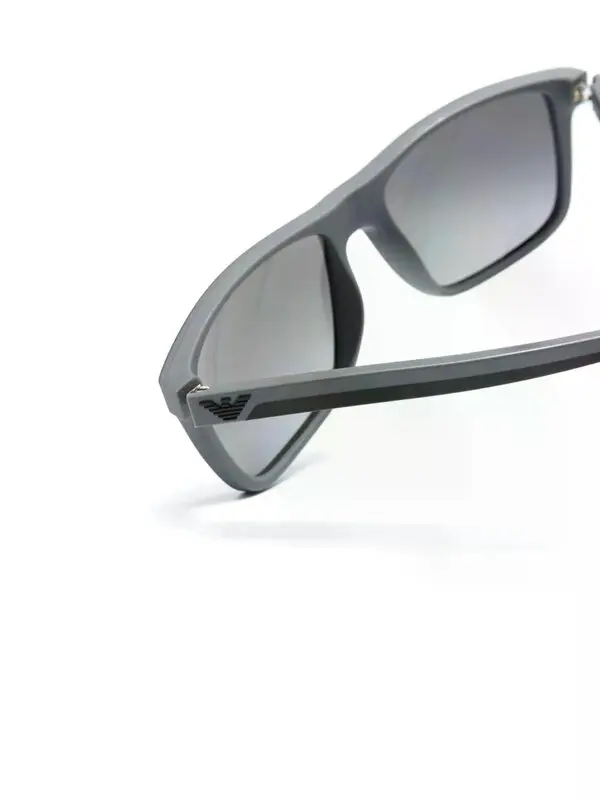 Emporio Armani Rectangle-frame Sunglasses - Grey