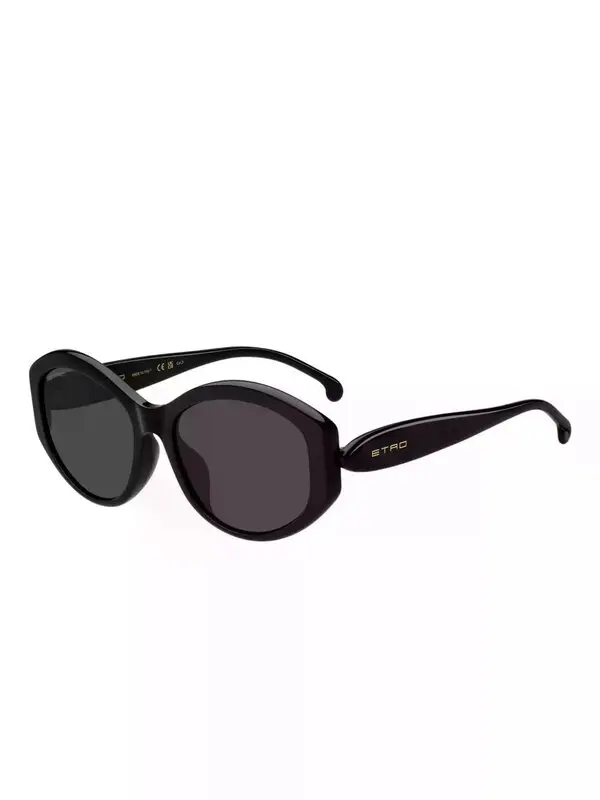 Etro Logo-embossed Oval Sunglasses