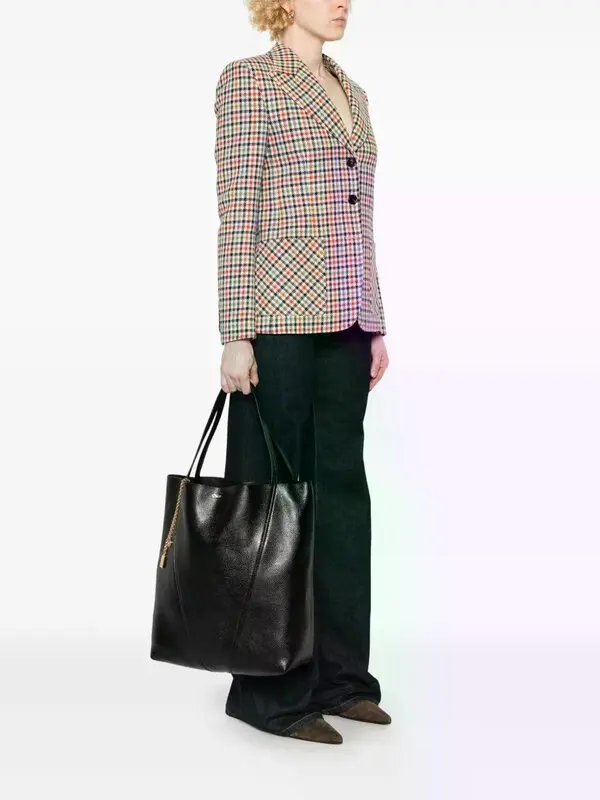 Chloé Large Spin Leather Tote Bag - Black