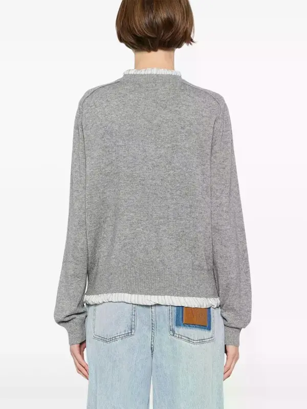 LESS Layered Jumper With Ribbed Cuffs And Hem