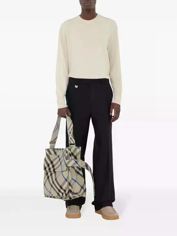 Burberry House Check Print Trench Tote - Neutrals