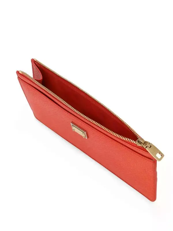Dolce & Gabbana Large Logo-plaque Leather Card Holder
