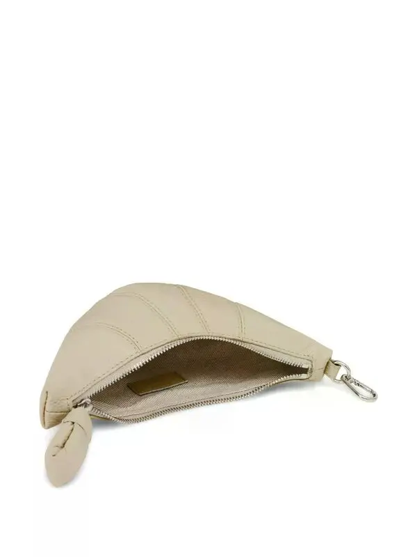 LEMAIRE Croissant Leather Coin Purse - Neutrals