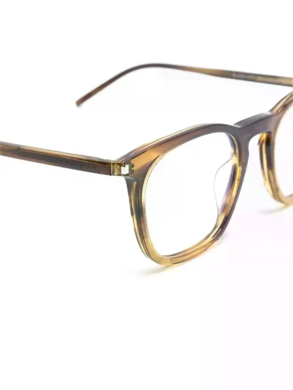 Saint Laurent Square-frame Glasses - Green