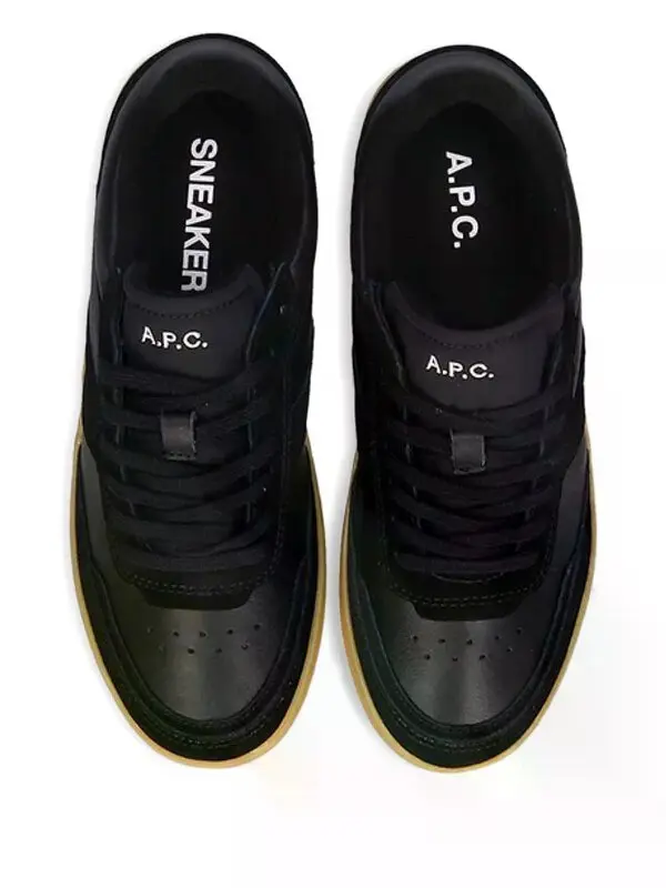 A.p.c. Suede Panel Lace-up Sneakers