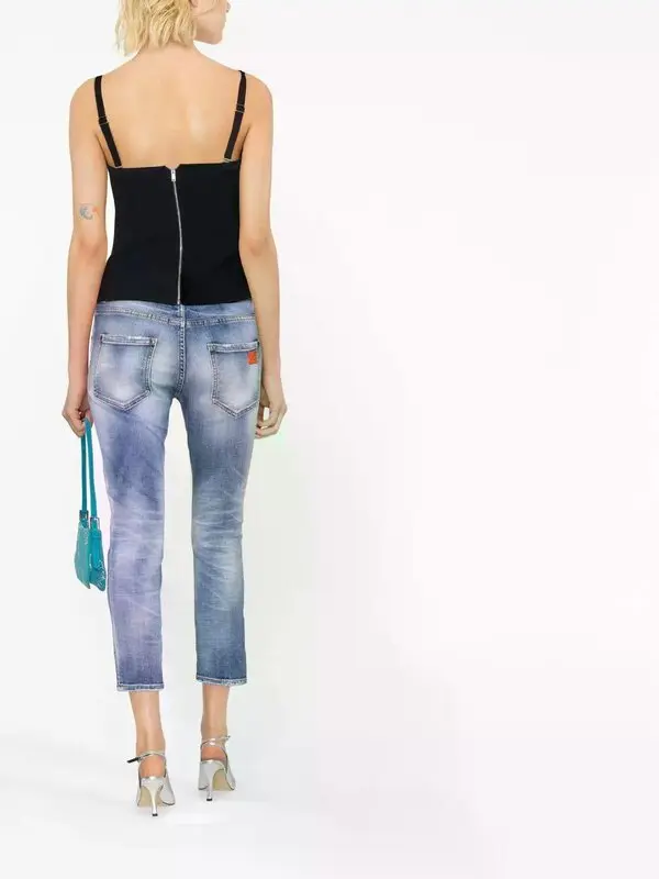 Dsquared2 Cropped Distressed Jeans