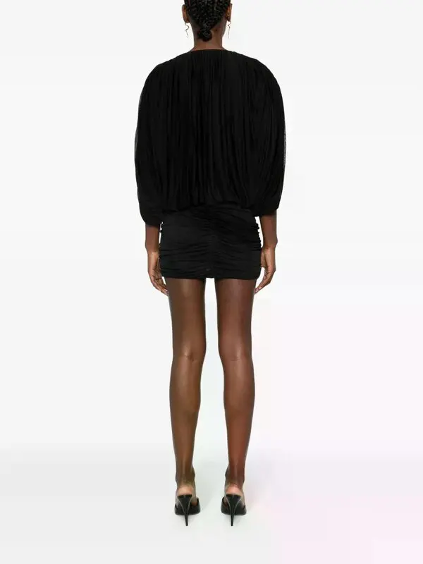 Saint Laurent Draped Mini Dress