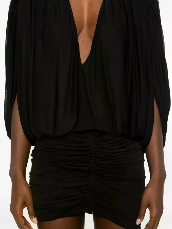 Saint Laurent Draped Mini Dress
