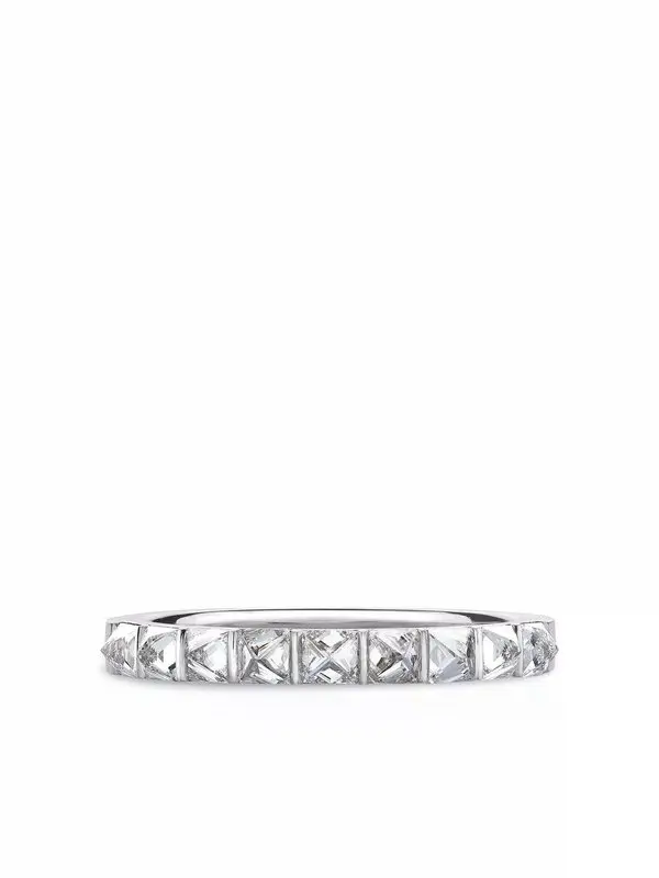 PRAGNELL Platinum Rockchic Diamond Eternity Ring - Silver