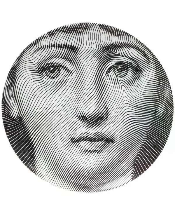 FORNASETTI Wall Plate - Grey
