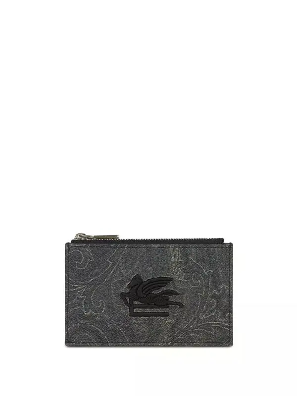 Etro Paisley Coin-pocket Wallet - Grey