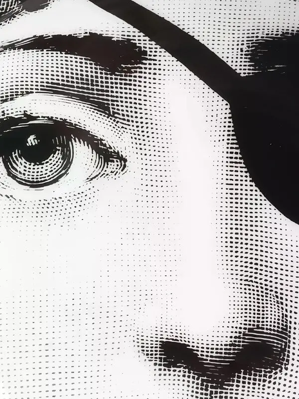 FORNASETTI Eyepatch-print Ashtray - Grey