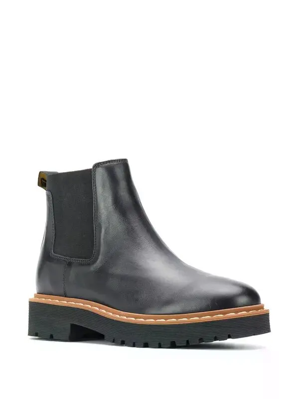 Hogan Leather Chelsea Boots