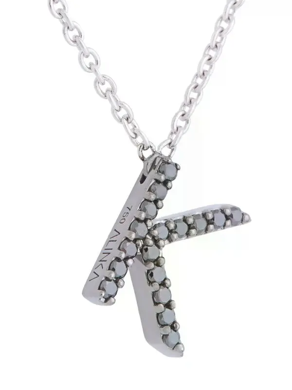 ALINKA 18kt White Gold Letter 'k' Necklace